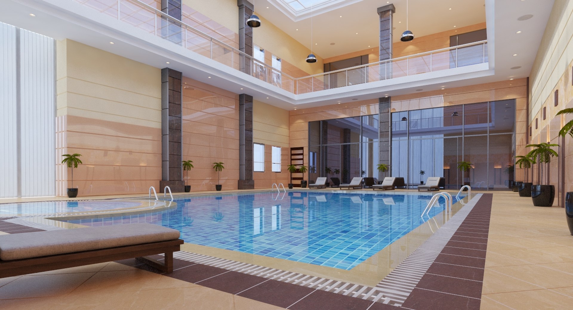 3D Real Indoor Pool Model - TurboSquid 1286185