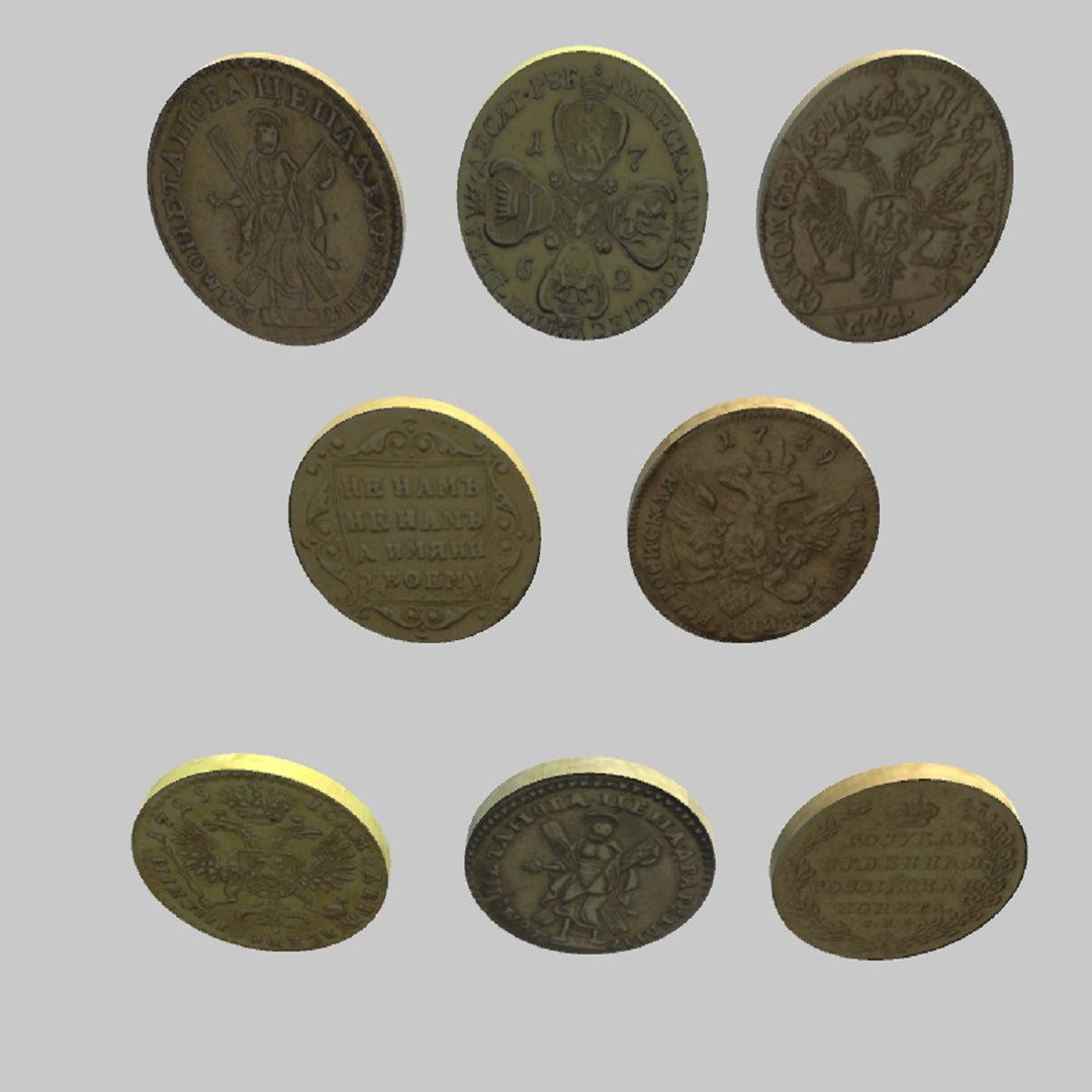 3D Gold Coins Model - TurboSquid 1160787