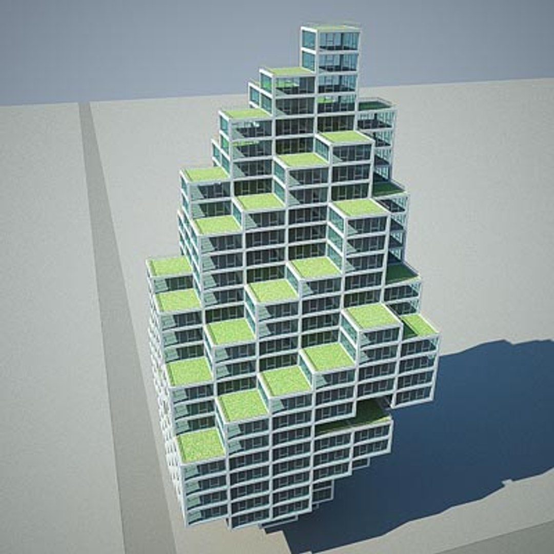 3d Model Rodovre Skyscraper Tall