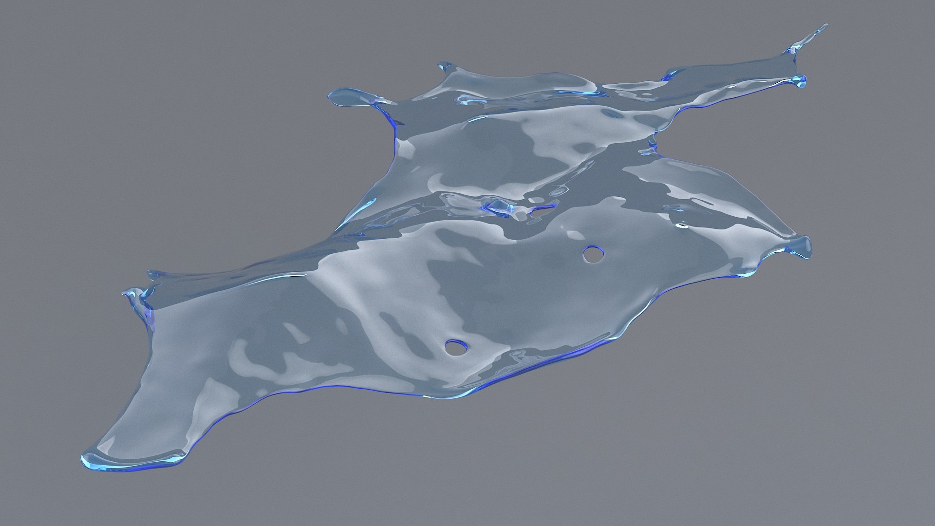 Splash Flat 01 3D model - TurboSquid 1718081