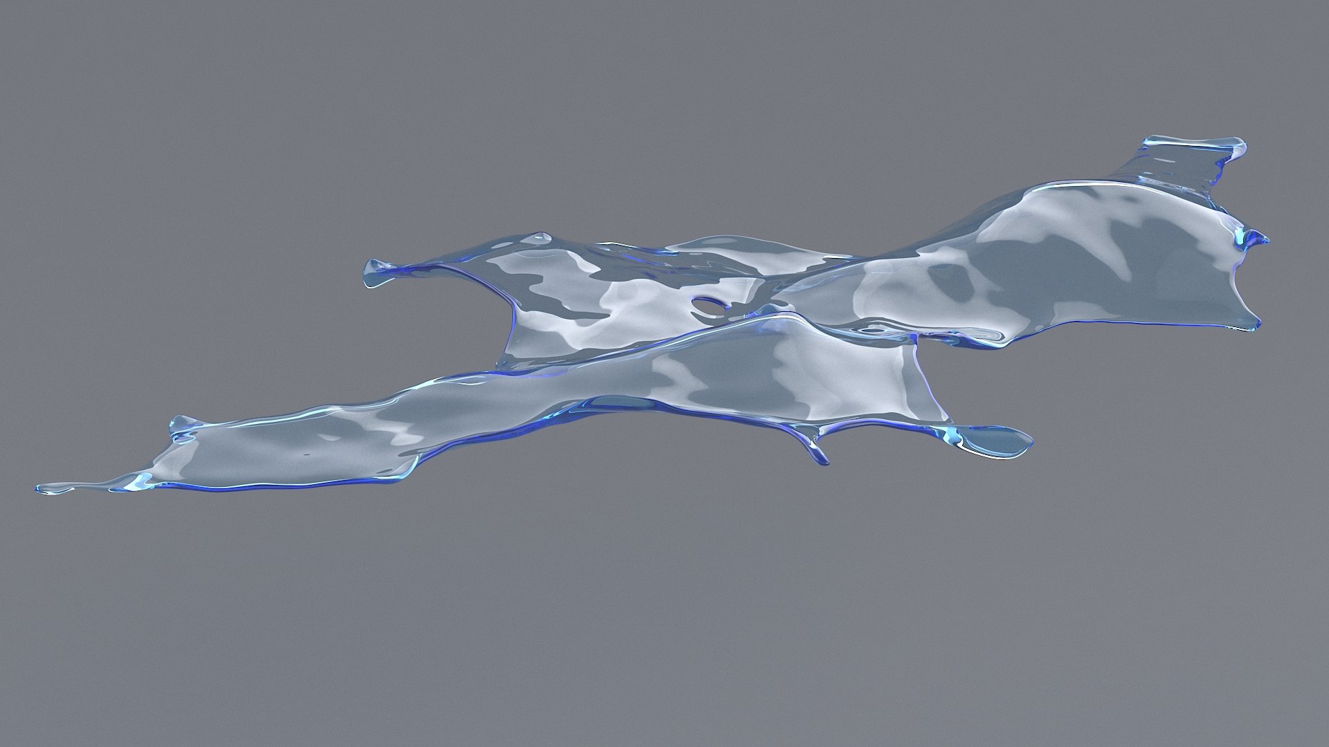 Splash Flat 01 3D model - TurboSquid 1718081