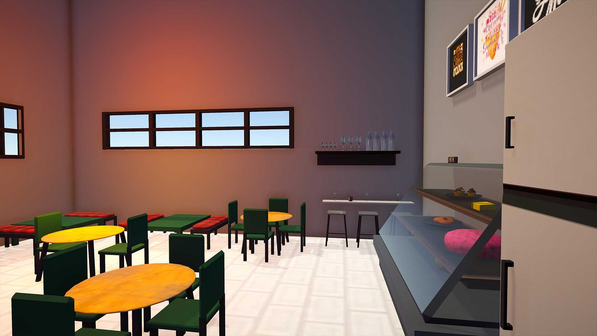 3D Cafe Interior Pack - Cartoonish Cafe 3D Model model - TurboSquid 2136722