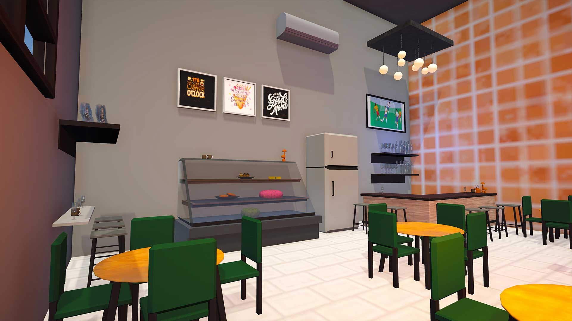 3D Cafe Interior Pack - Cartoonish Cafe model - TurboSquid 2136722