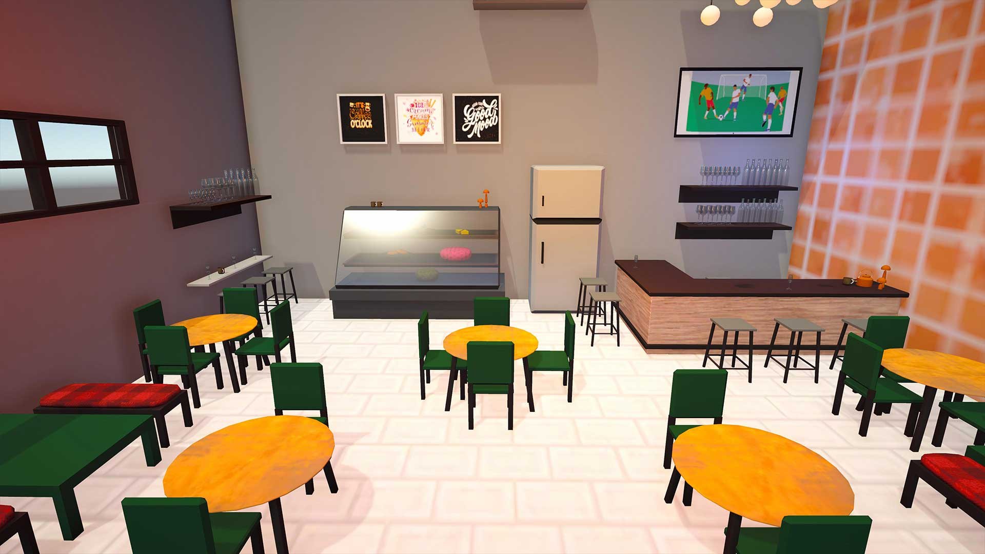 3D Cafe Interior Pack - Cartoonish Cafe 3D Model model - TurboSquid 2136722