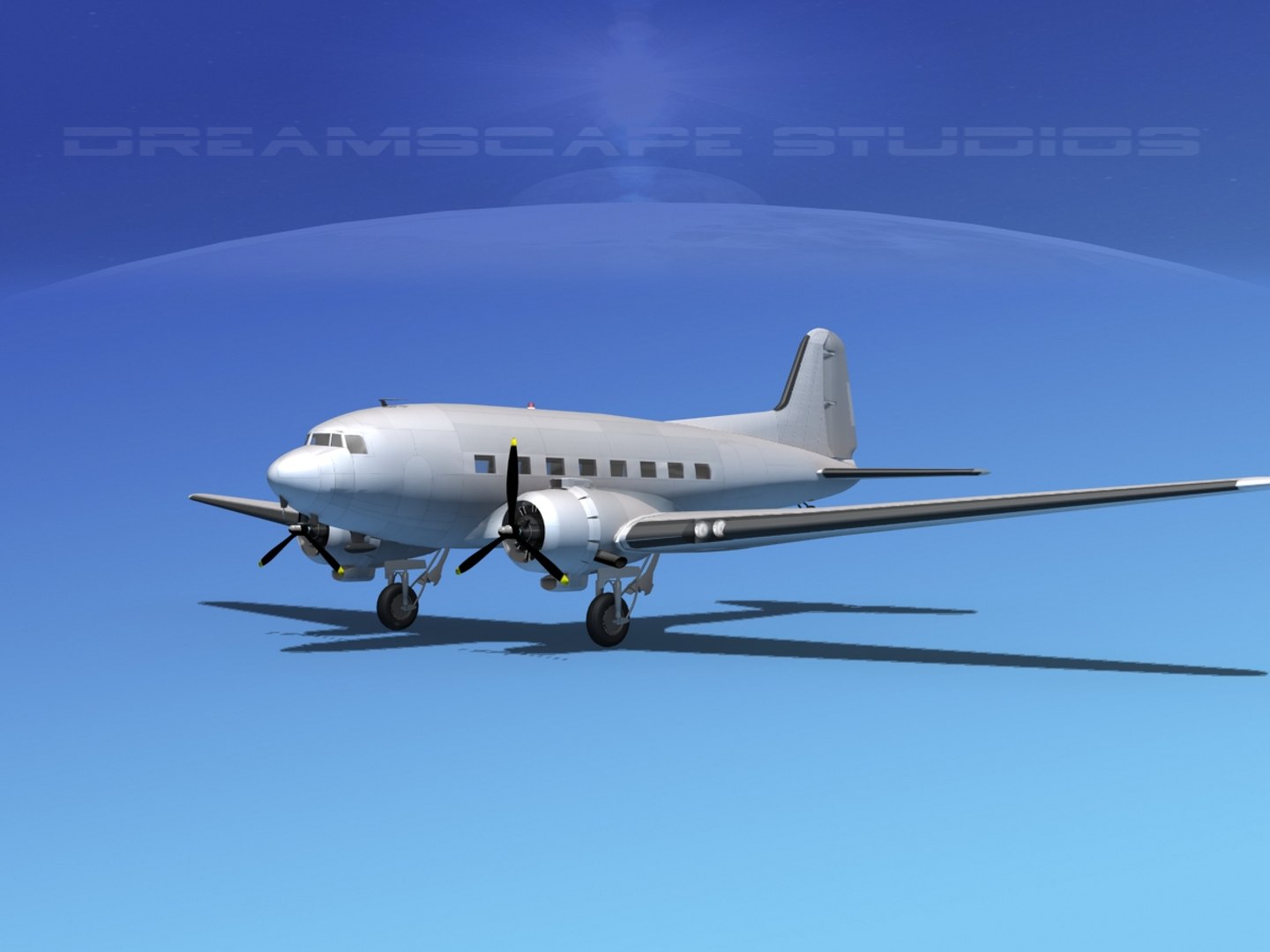 3d Model Dc-3 Douglas