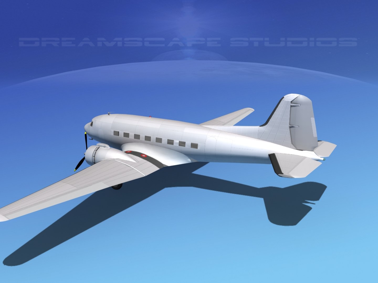3d Model Dc-3 Douglas