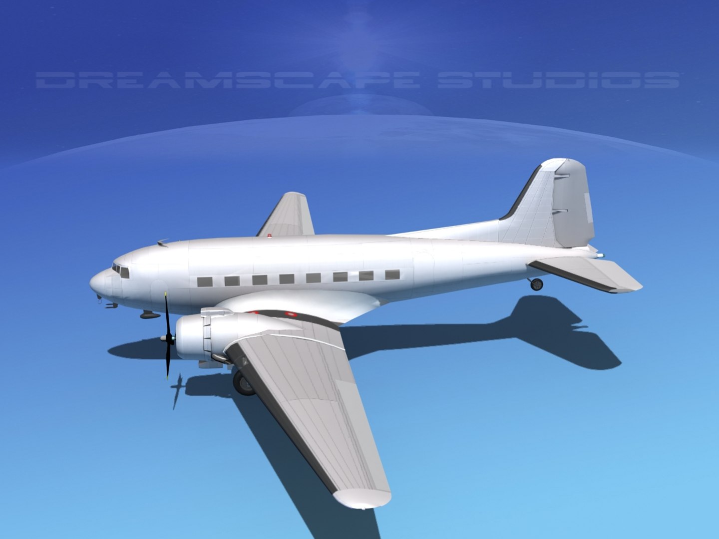 3d Model Dc-3 Douglas