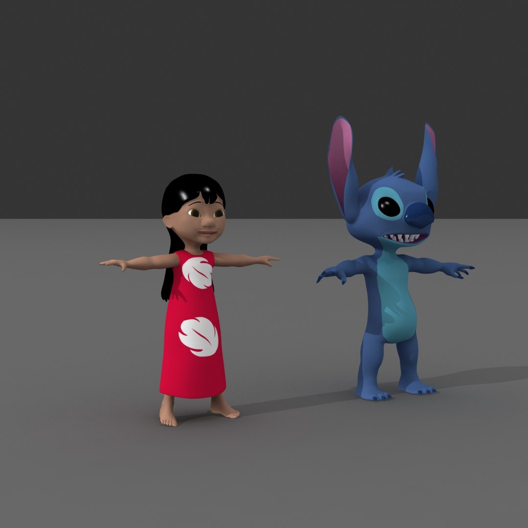 Lilo Stitch 3d Max