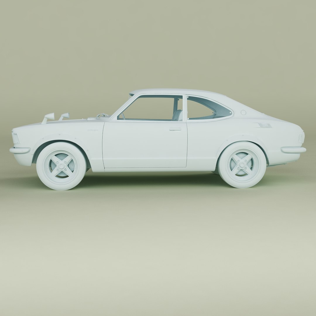 Toyota Corolla Coupe TE27 Model - TurboSquid 2191679