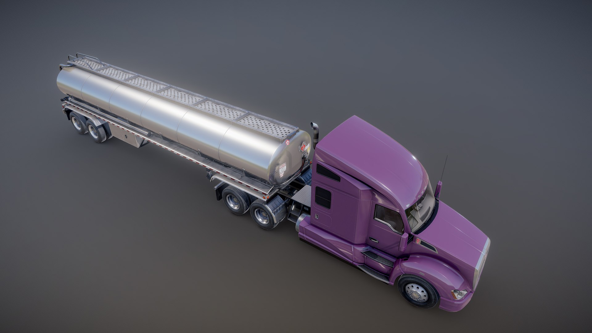 Kenworth T680 tanker semitruck 3D model - TurboSquid 2005252