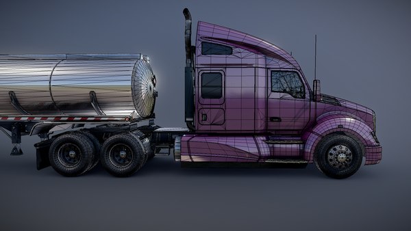 Kenworth T680 유조선 세미트럭 3D 모델 - TurboSquid 2005252