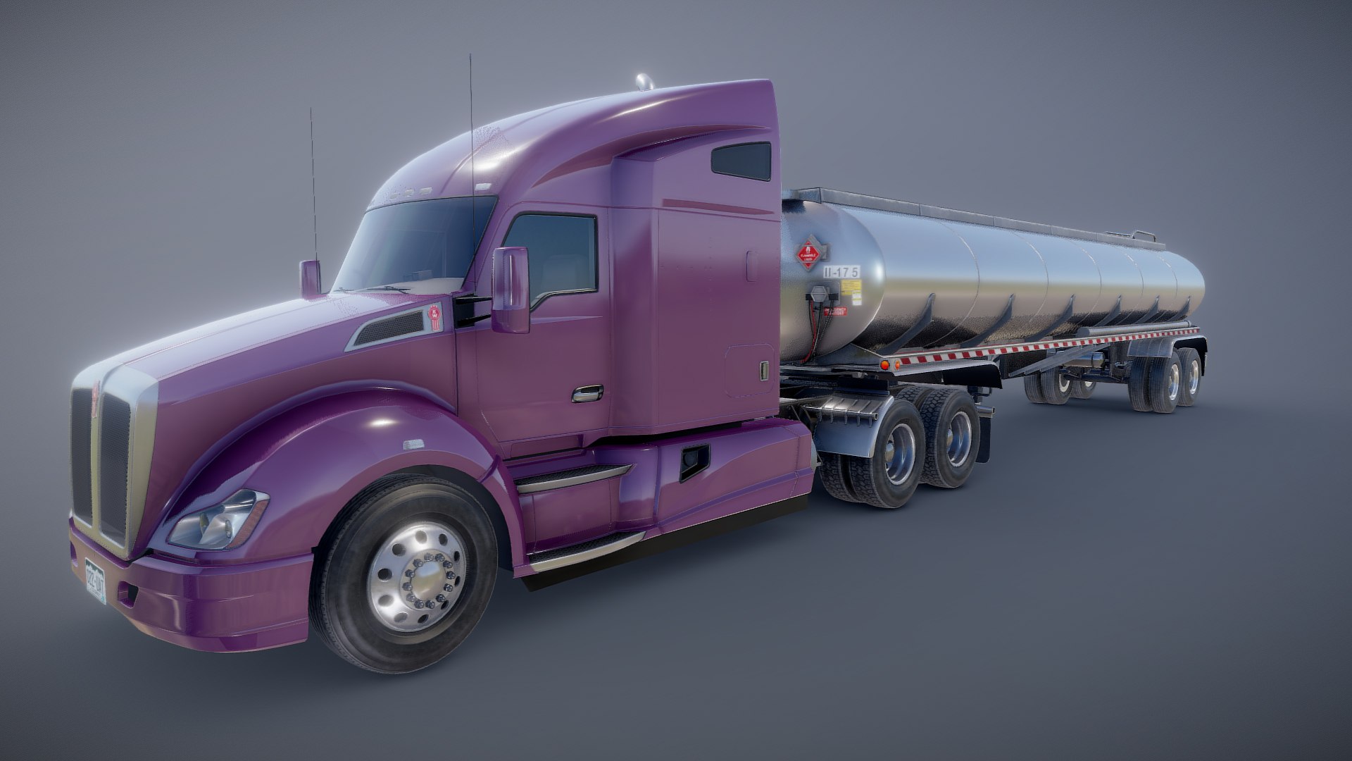 Kenworth T680 tanker semitruck 3D model - TurboSquid 2005252