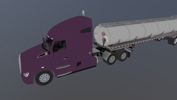 modelo 3d Semirremolque cisterna Kenworth T680 - TurboSquid 2005252