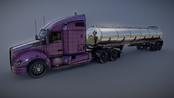 Kenworth T680 유조선 세미트럭 3D 모델 - TurboSquid 2005252