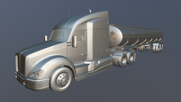 modelo 3d Semirremolque cisterna Kenworth T680 - TurboSquid 2005252