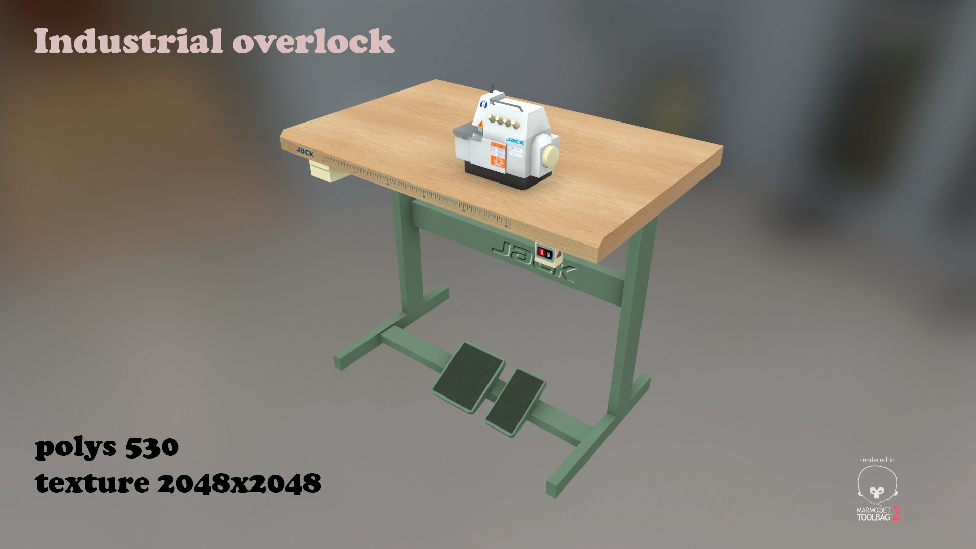 3D Model Industrial Overlock - TurboSquid 1303805