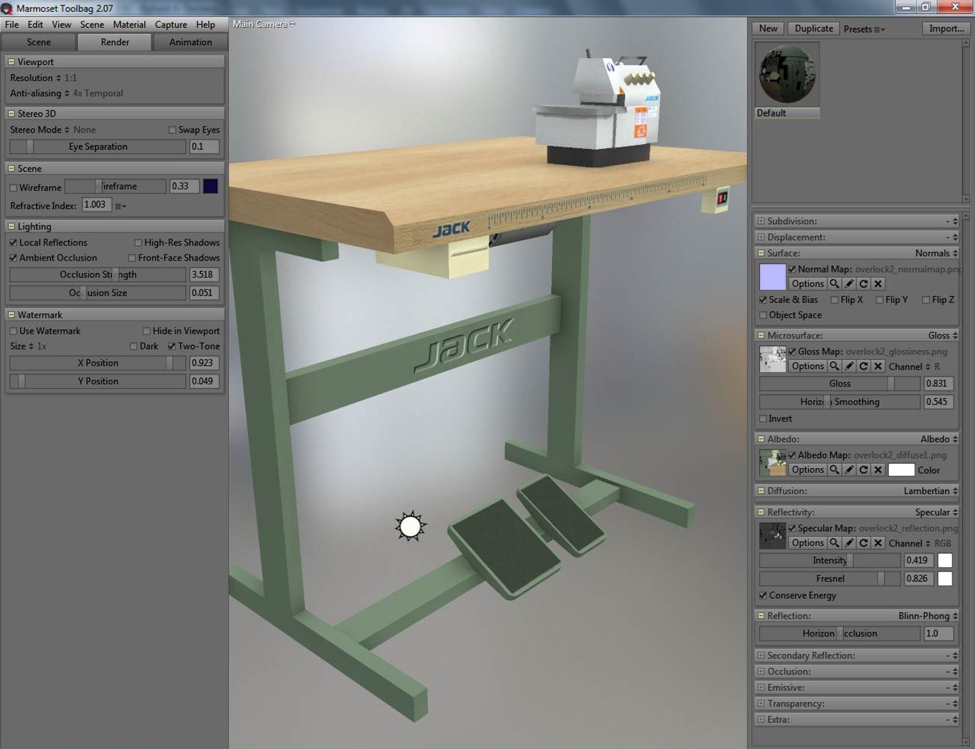 3D Model Industrial Overlock - TurboSquid 1303805