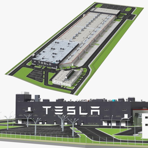 3D Tesla Giga Shanghai Factory - TurboSquid 1745532
