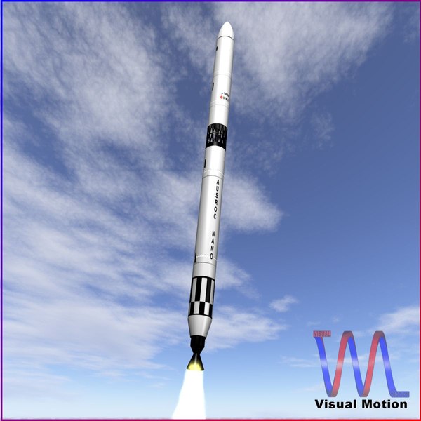 south korean naro launch pad 3d model