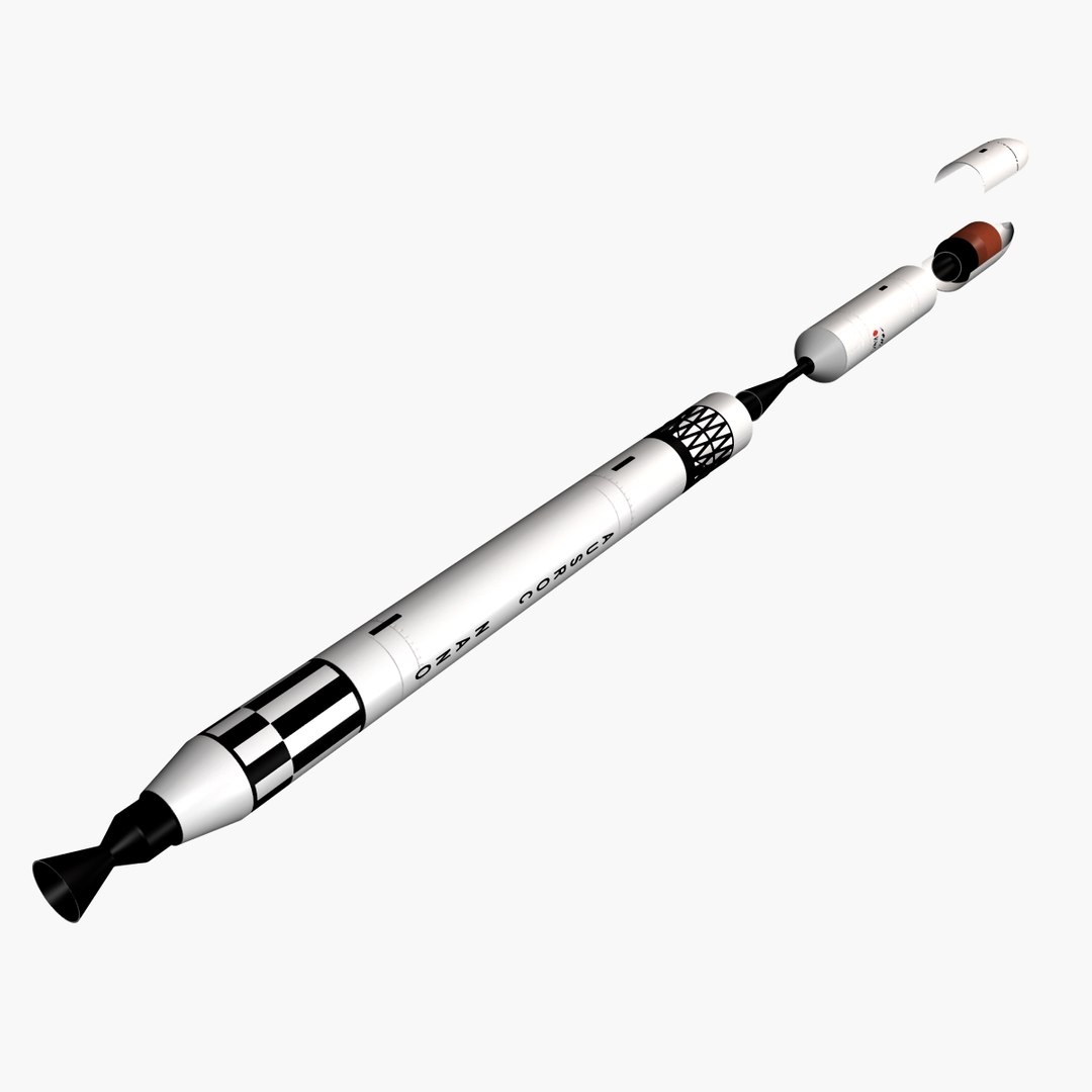 3d Model Nano Rocket