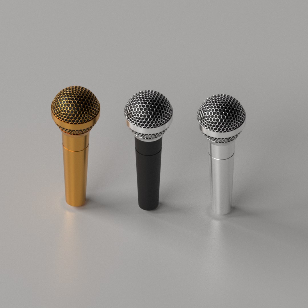 Microphone mic 3D model - TurboSquid 1691060