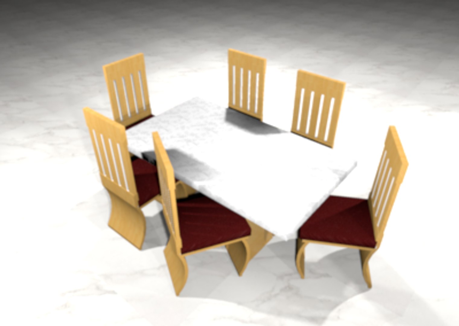 Free 3D Dining Table Model - TurboSquid 1324157