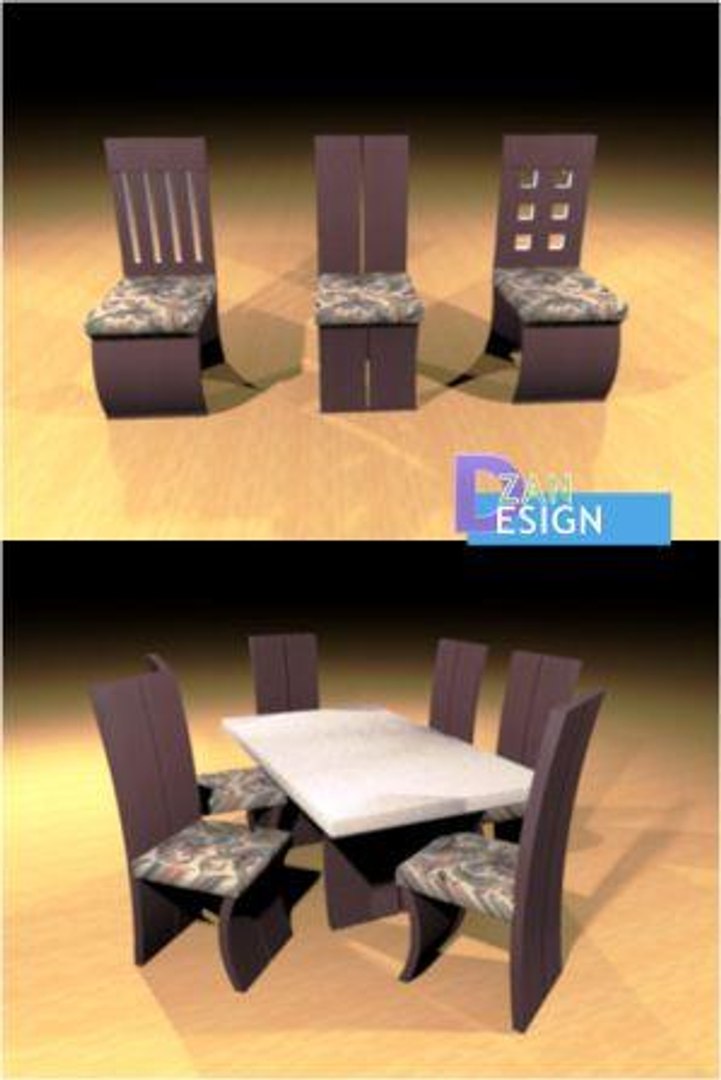 Free 3D Dining Table Model - TurboSquid 1324157