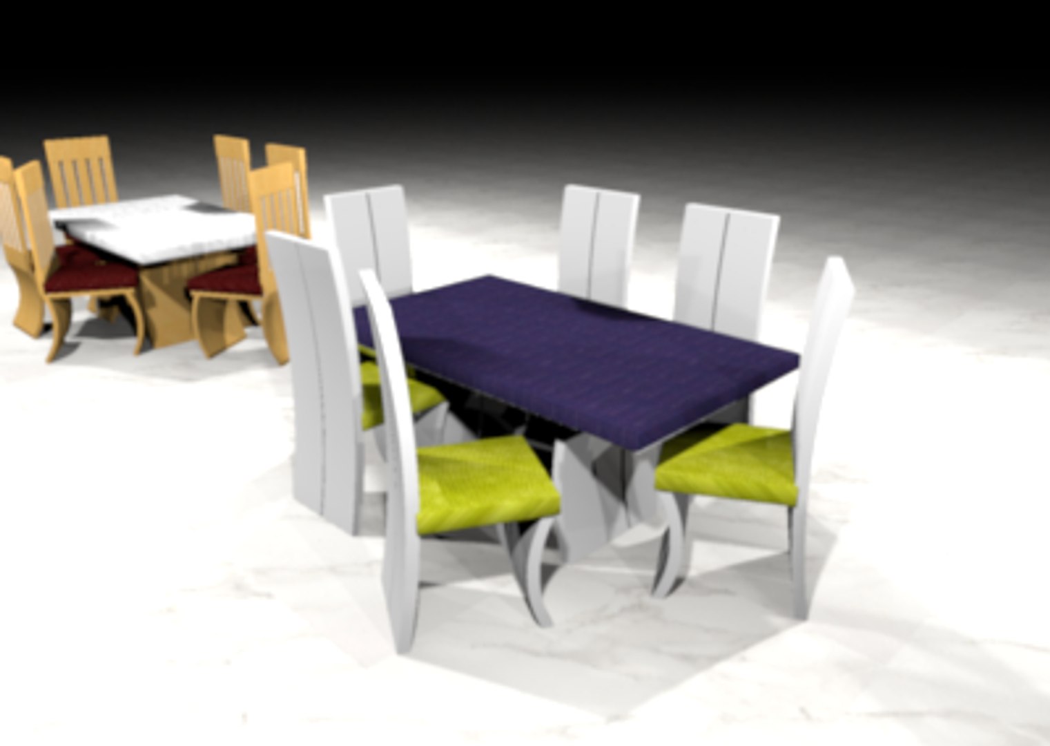 Free 3D Dining Table Model - TurboSquid 1324157