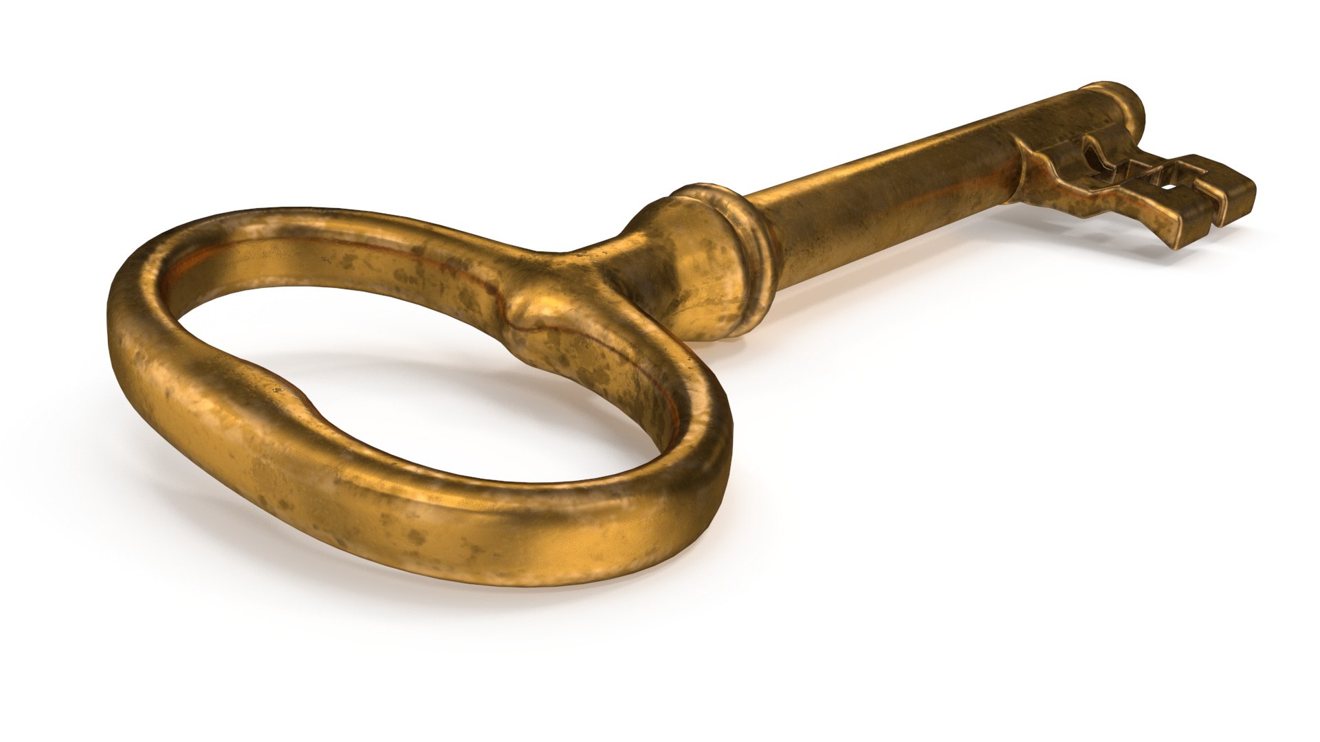 Classic Skeleton Key Gold 3D Model - TurboSquid 2244926