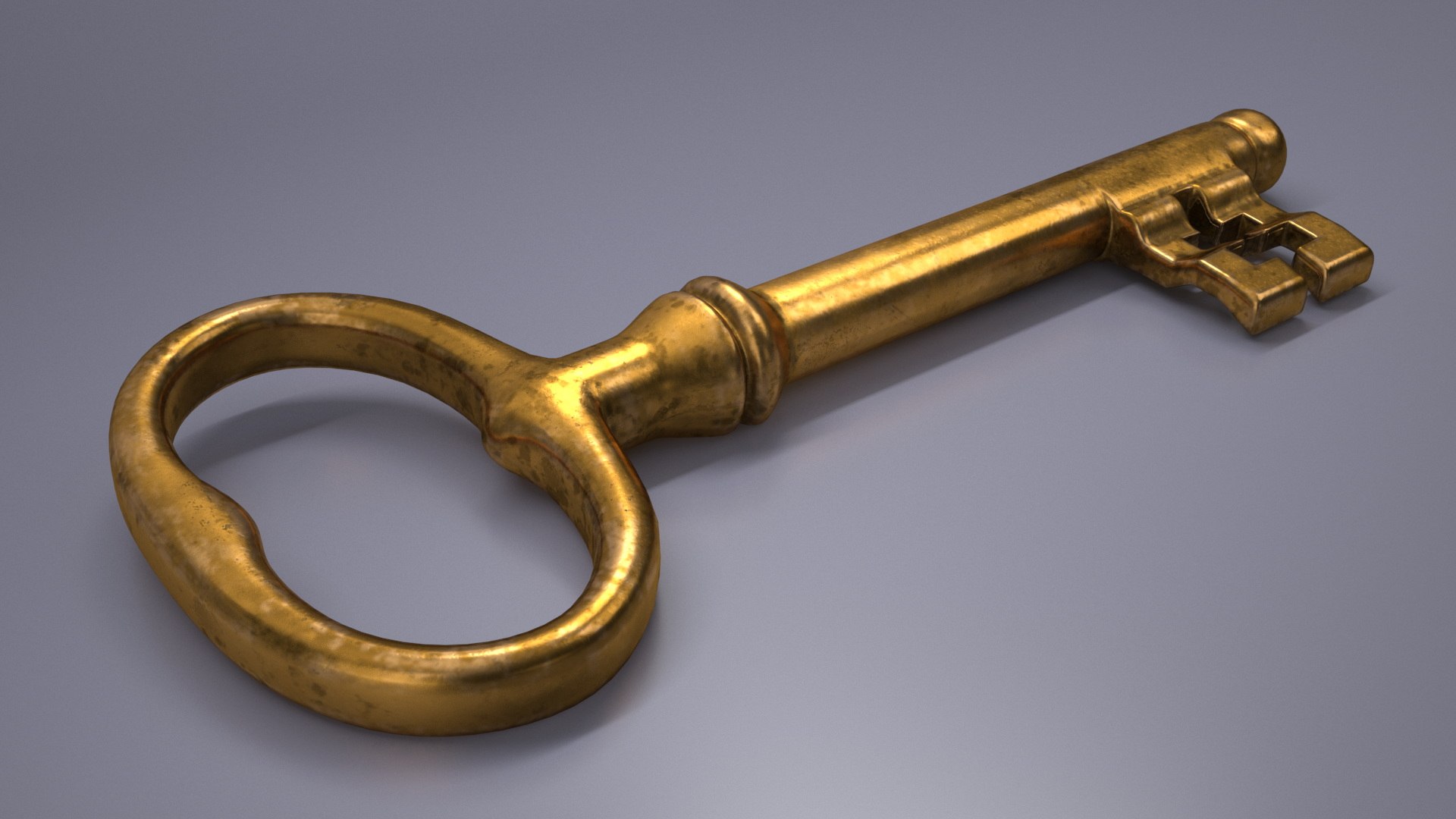 Classic Skeleton Key Gold 3D Model - TurboSquid 2244926
