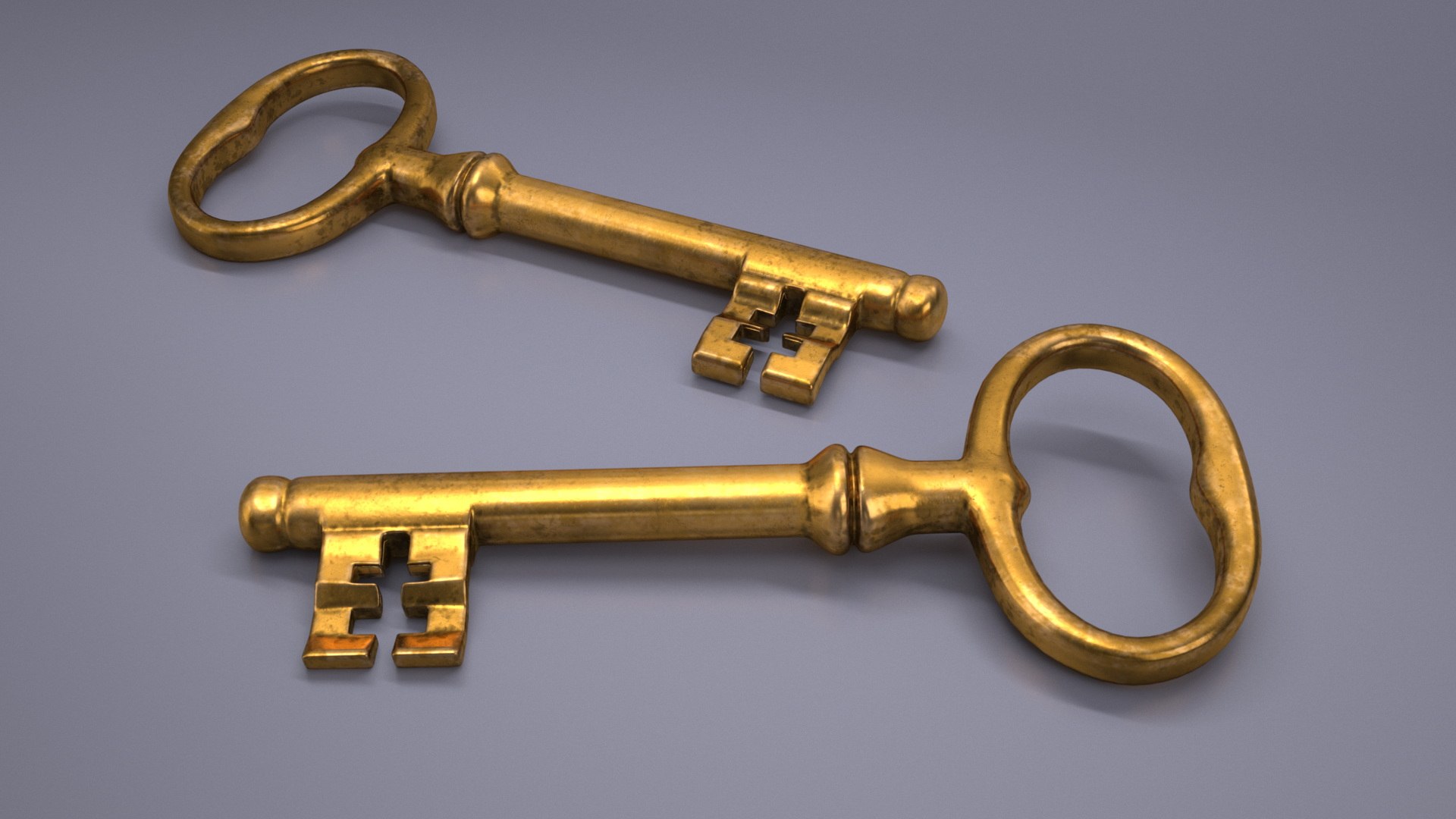 Classic Skeleton Key Gold 3D Model - TurboSquid 2244926