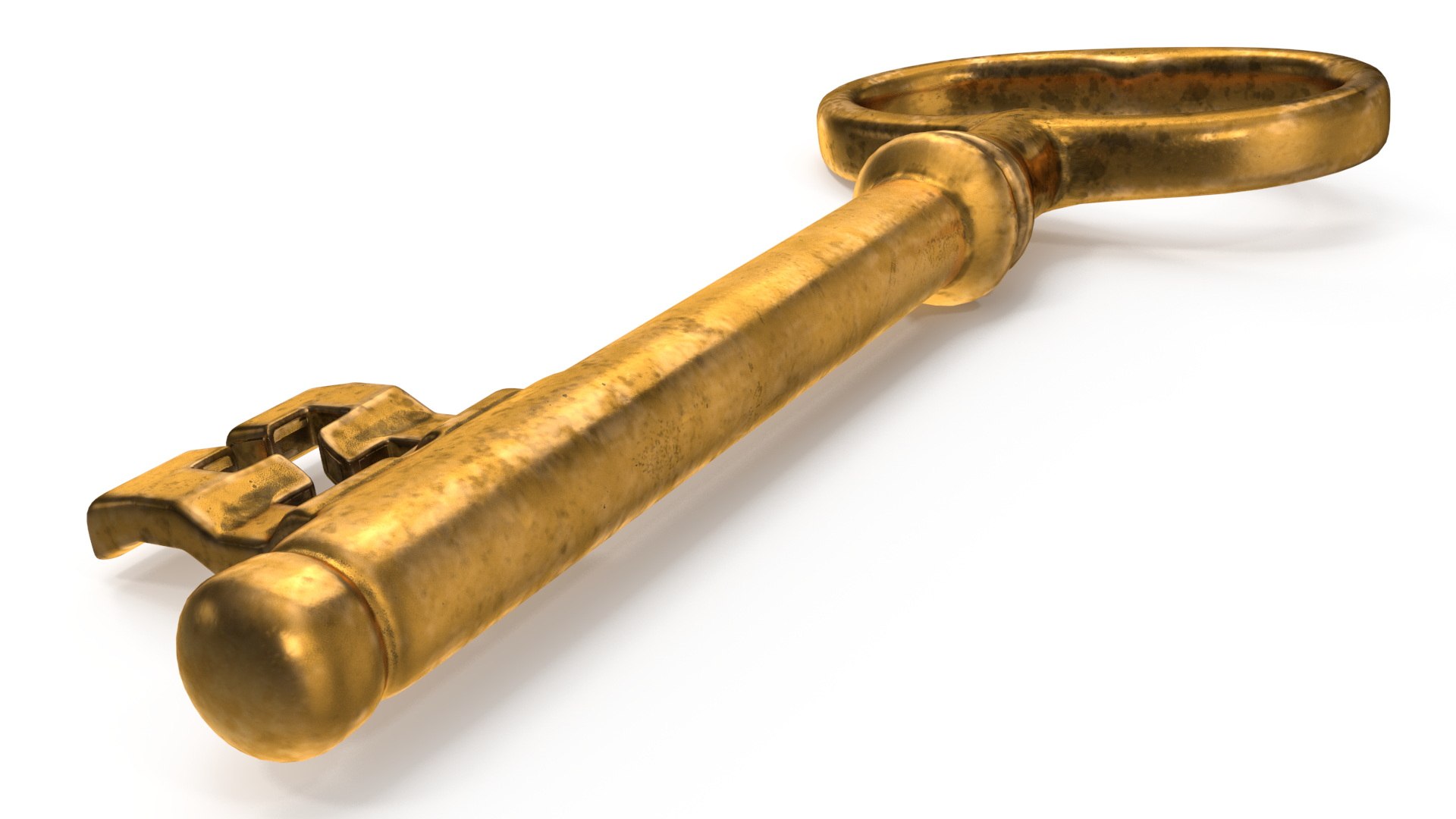 Classic Skeleton Key Gold 3D Model - TurboSquid 2244926
