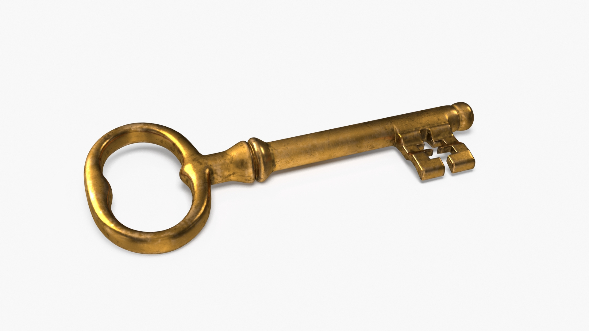 Classic Skeleton Key Gold 3D Model - TurboSquid 2244926