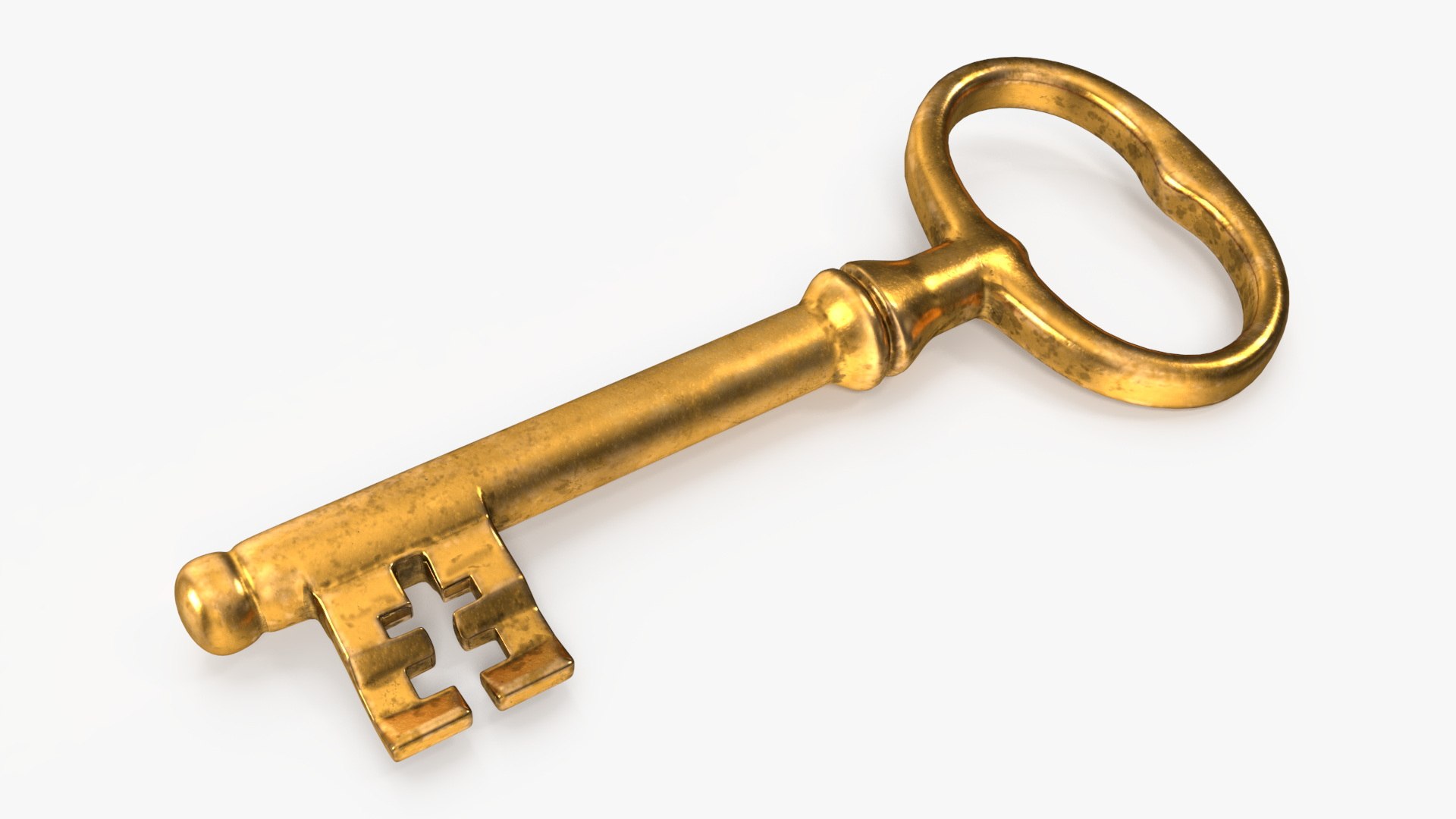 Classic Skeleton Key Gold 3D Model - TurboSquid 2244926