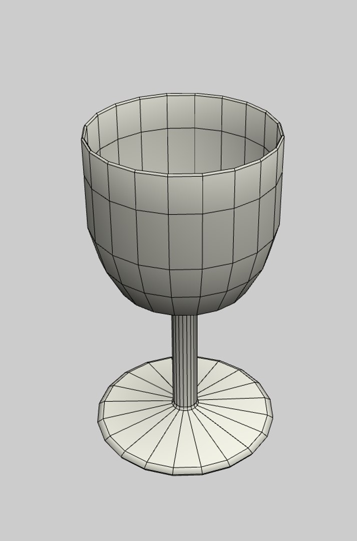 glass goblet 3d model