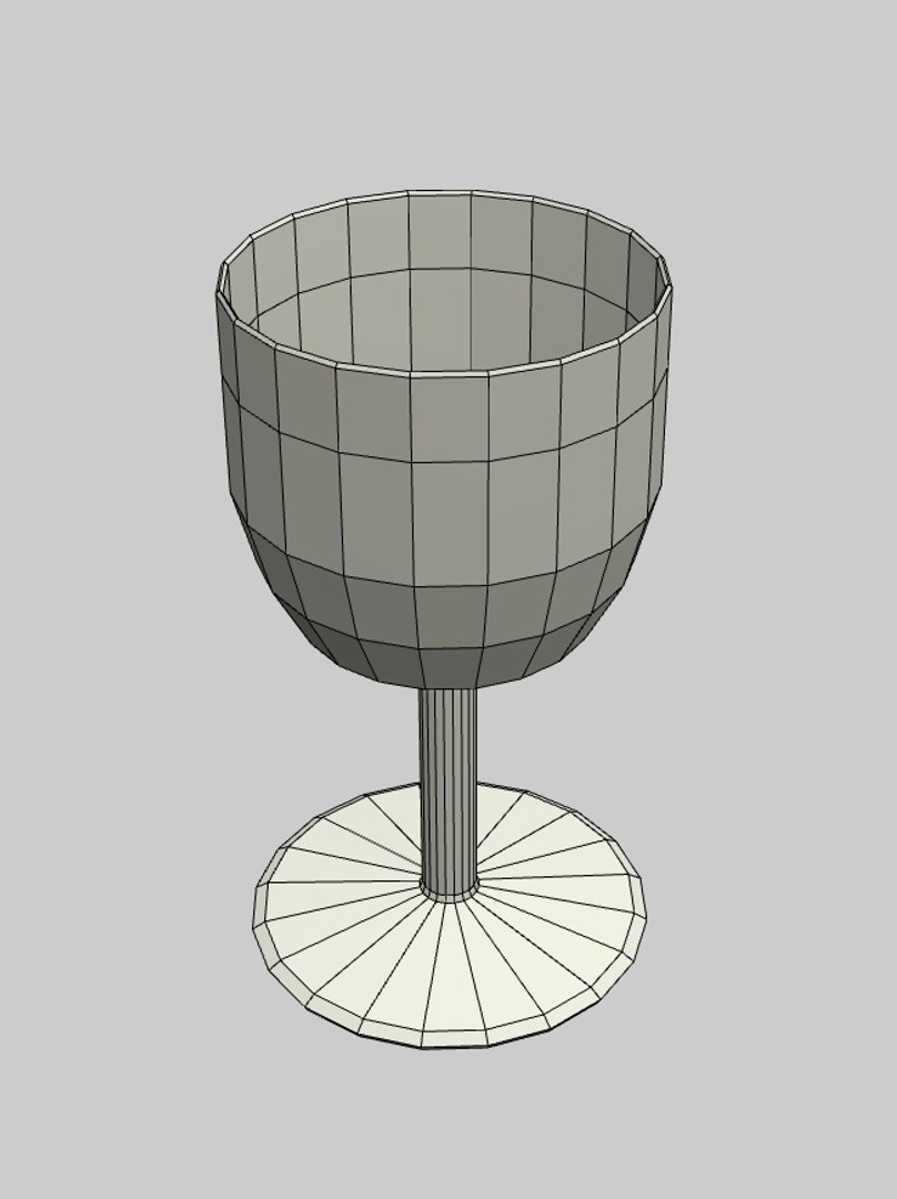 glass goblet 3d model