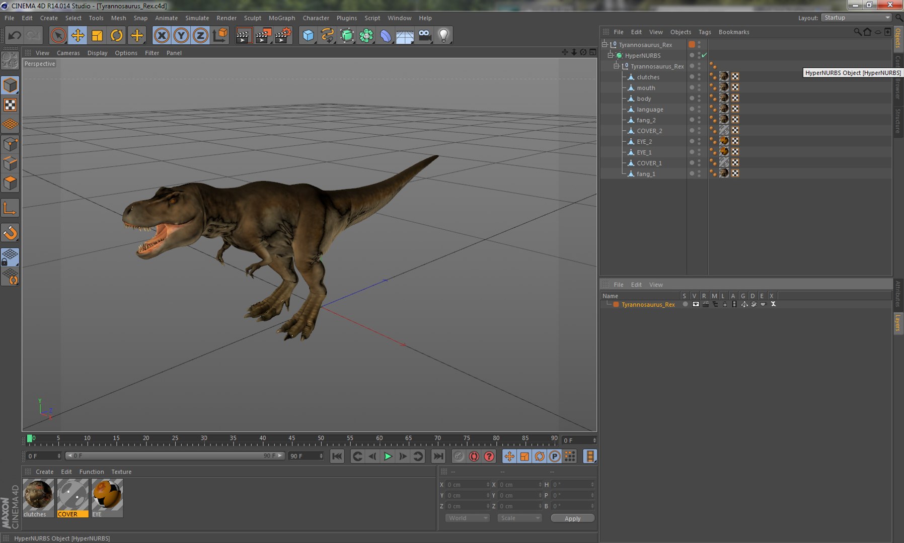 3d model tyrannosaurus rex