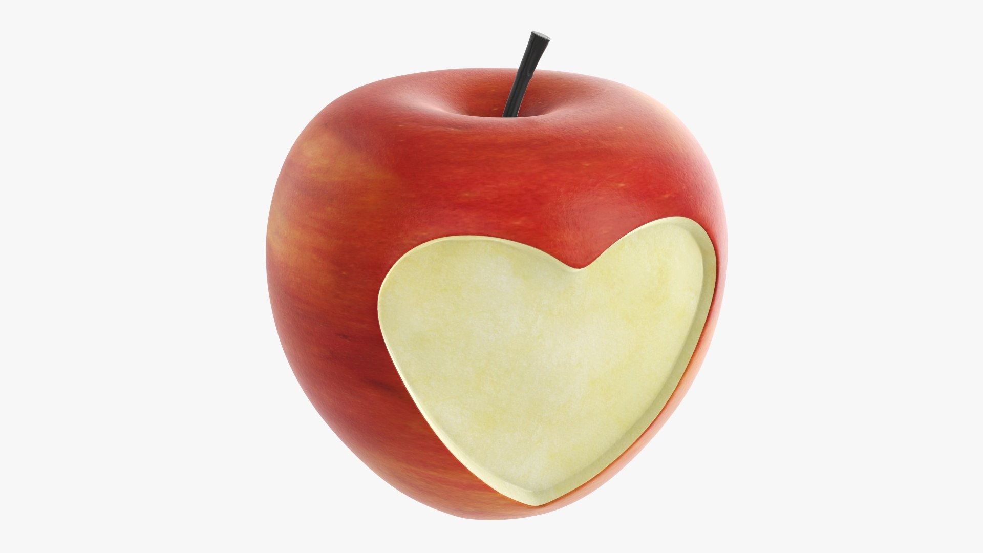 Apple fruit cut 3D - TurboSquid 1578401