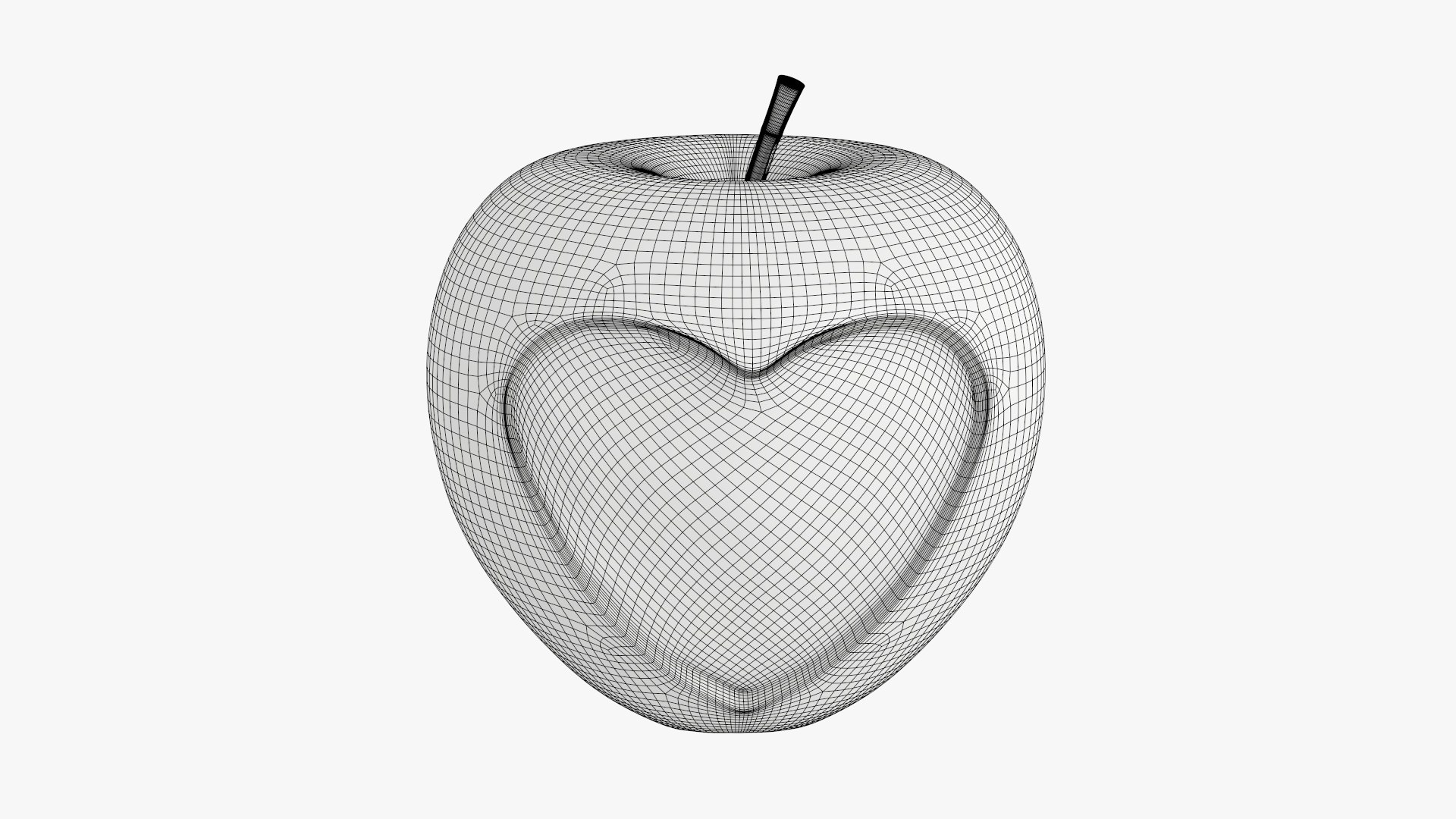 Apple fruit cut 3D - TurboSquid 1578401