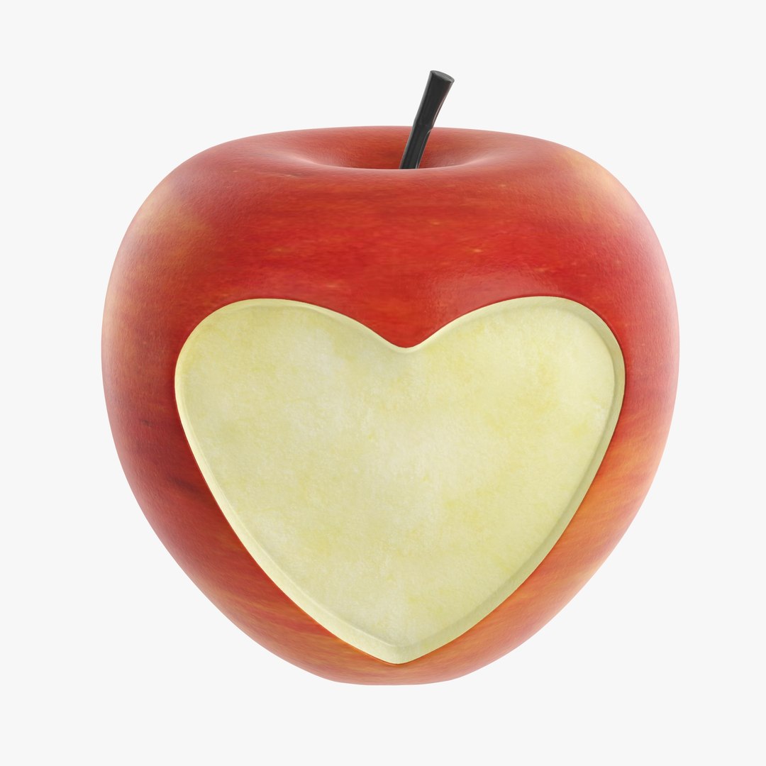 Apple fruit cut 3D - TurboSquid 1578401