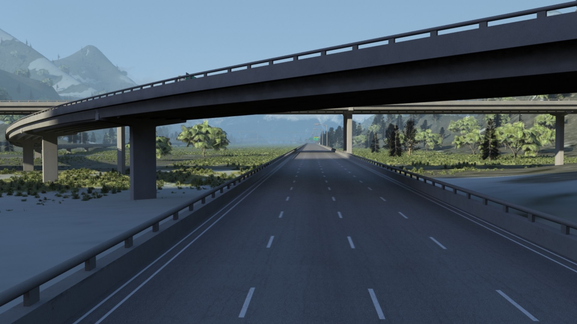 Freeway 3D Model - TurboSquid 1195783