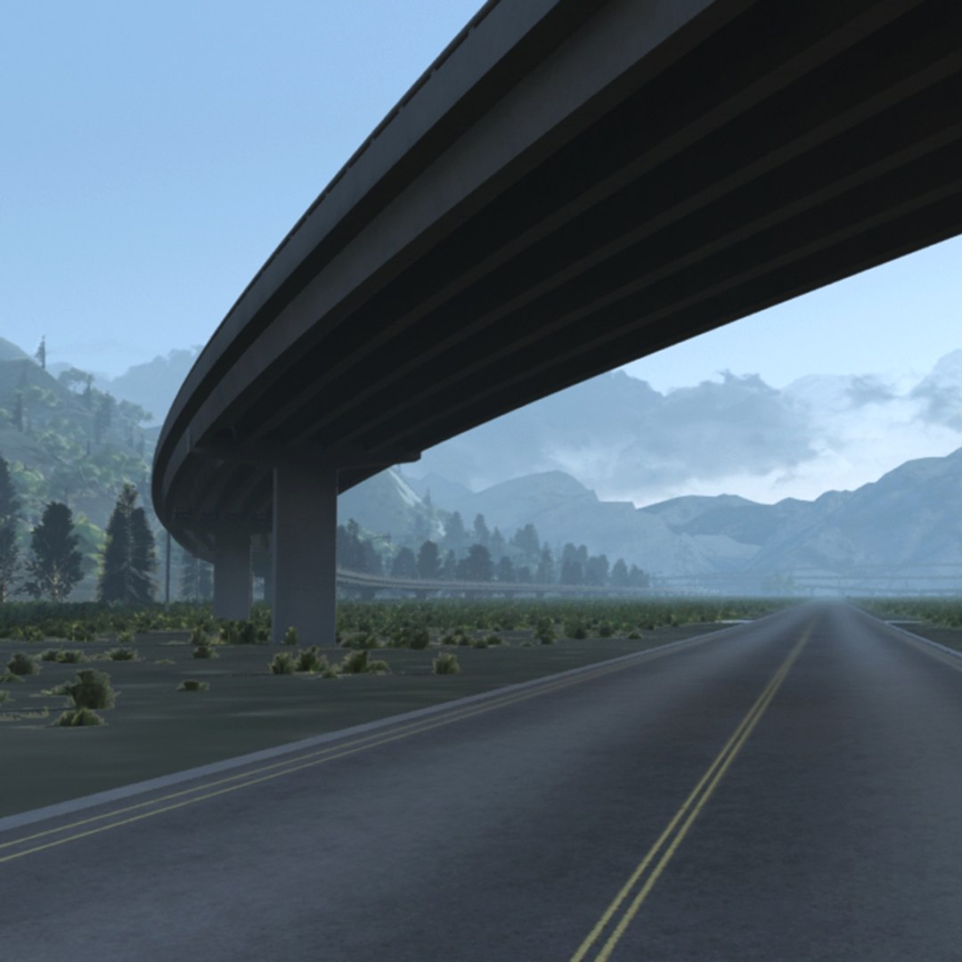 Freeway 3D Model - TurboSquid 1195783