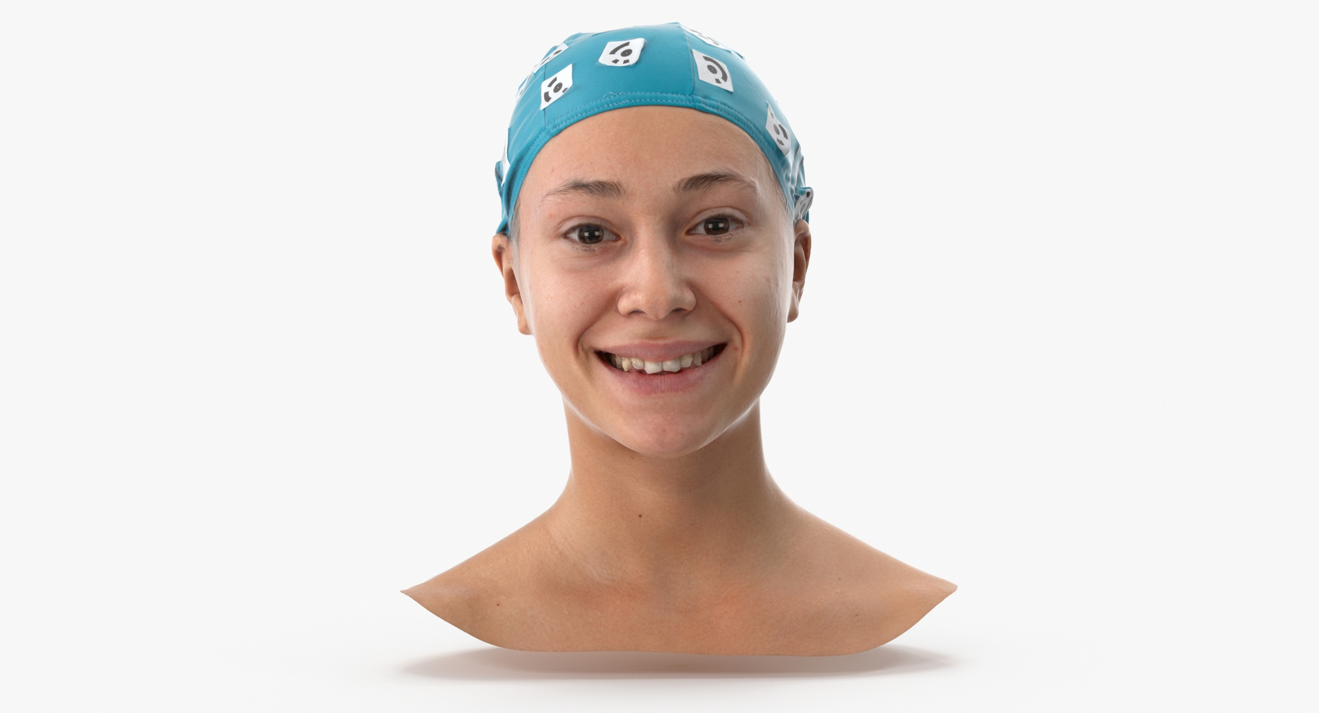 3D Freya Human Head Smile - TurboSquid 1693305