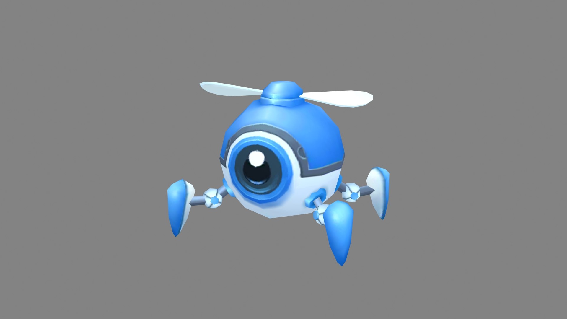 3D Cartoon Spider Robot Low-poly Model - TurboSquid 2116095