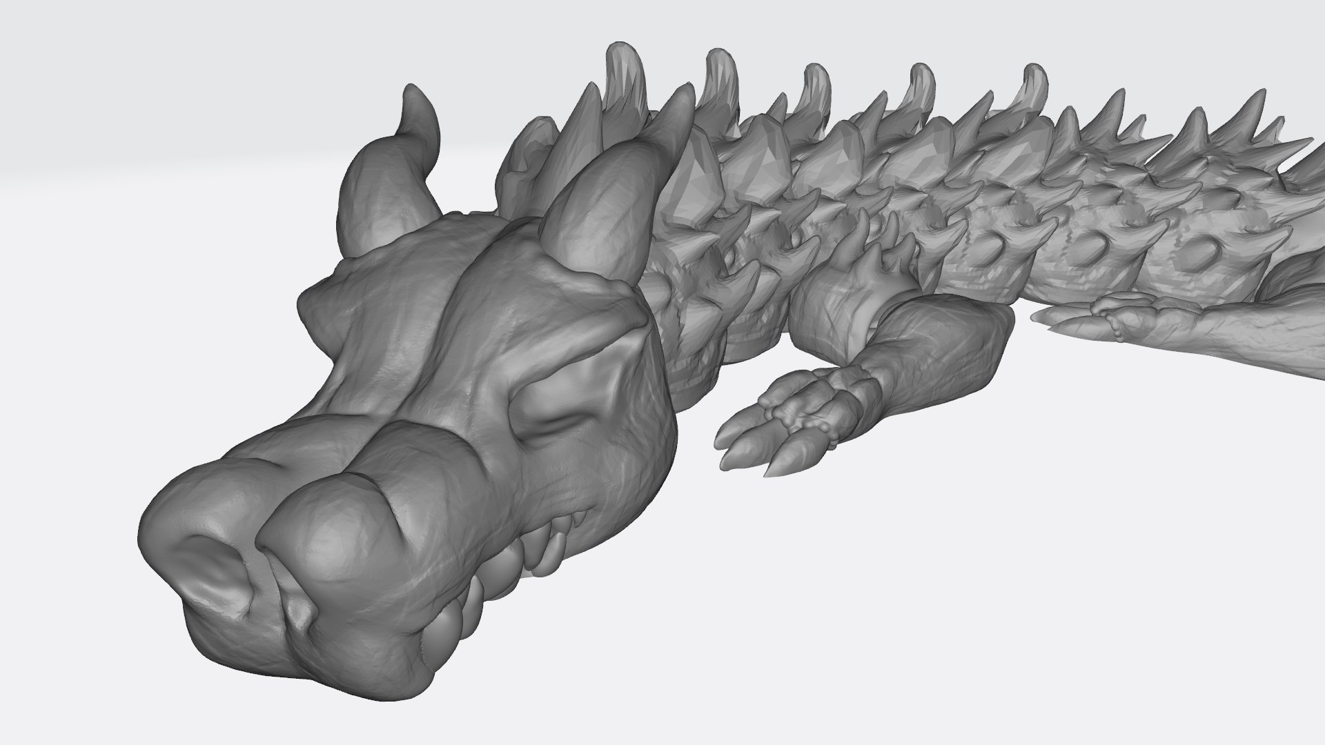3D модель dragon figure ready to print in 3D - TurboSquid 2014047