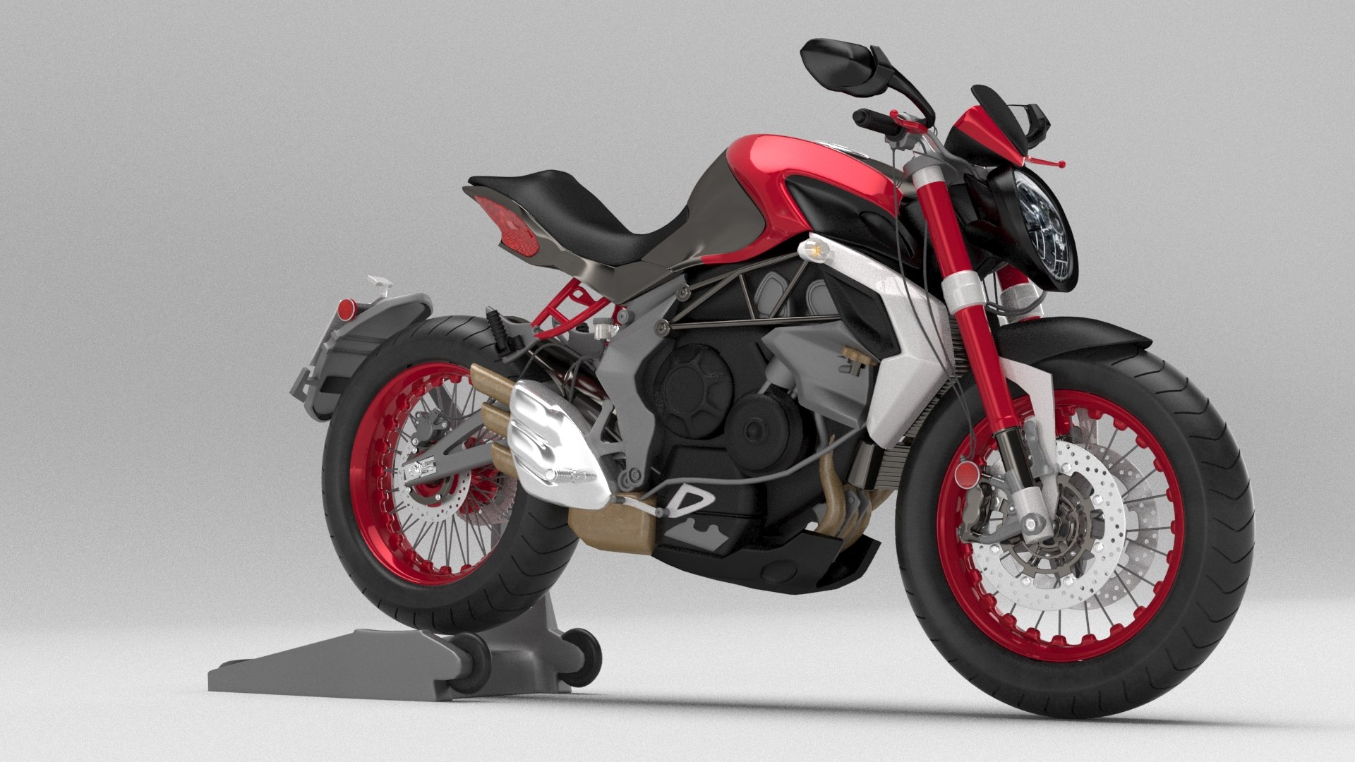 Mv Agusta Brutale Bike 3D Model - TurboSquid 1613295