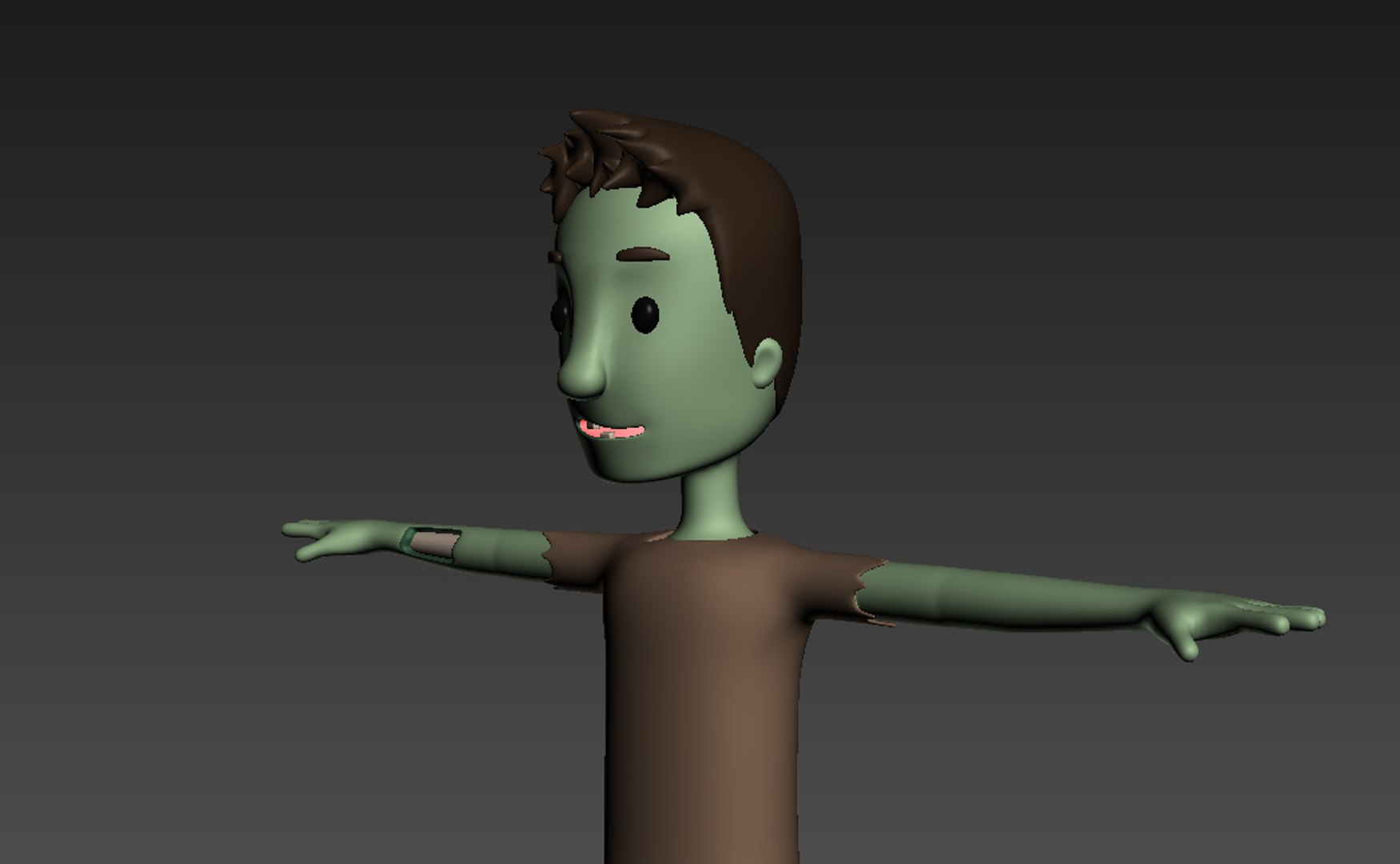 3D zombie character cartoon model - TurboSquid 1345939