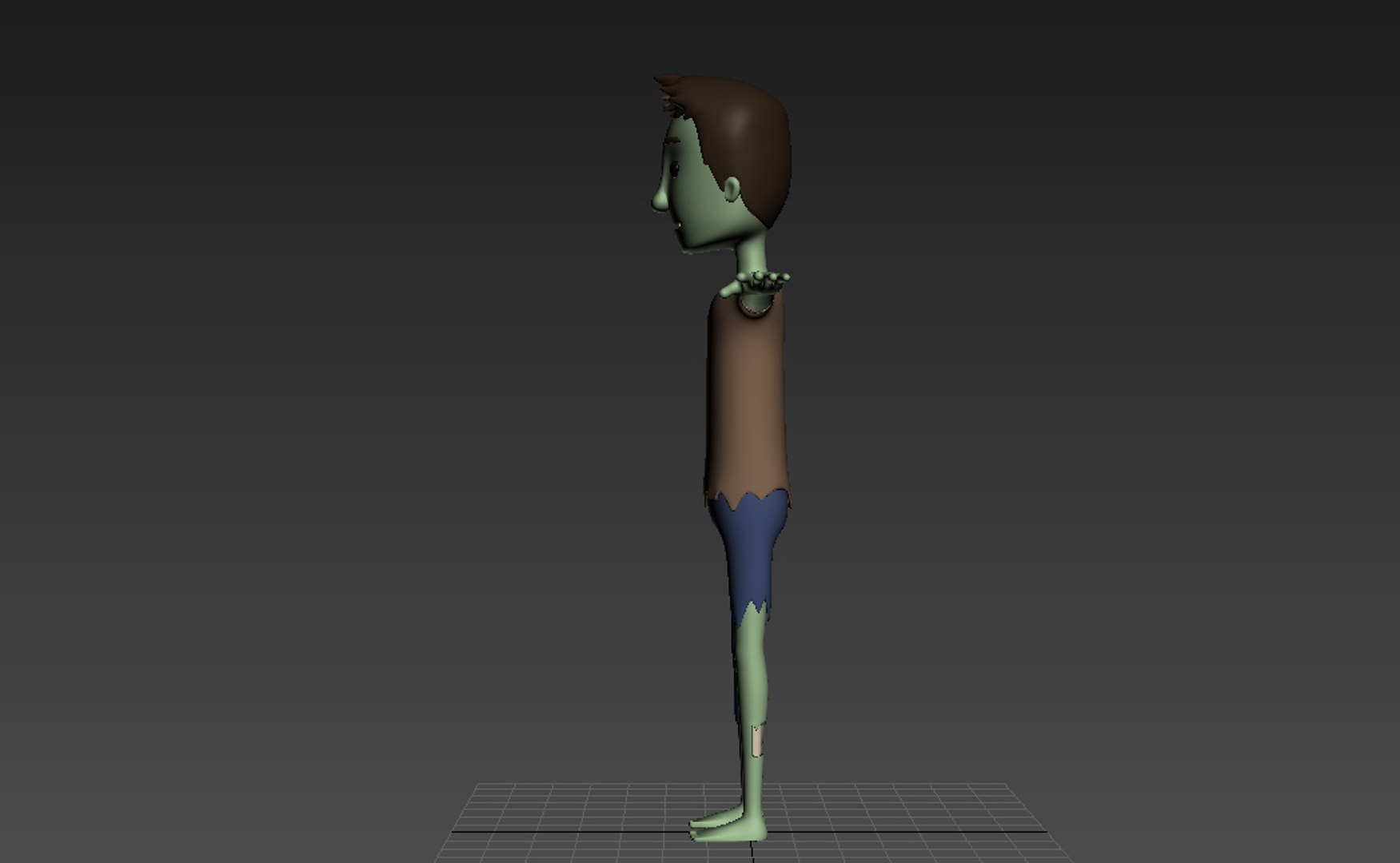 3D zombie character cartoon model - TurboSquid 1345939