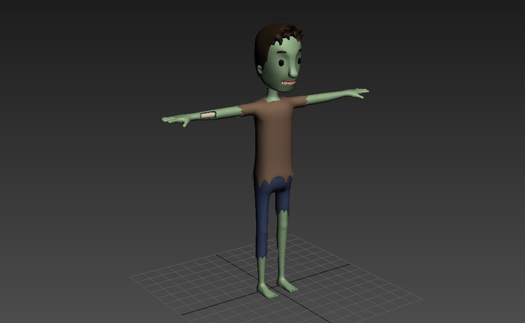 3D zombie character cartoon model - TurboSquid 1345939