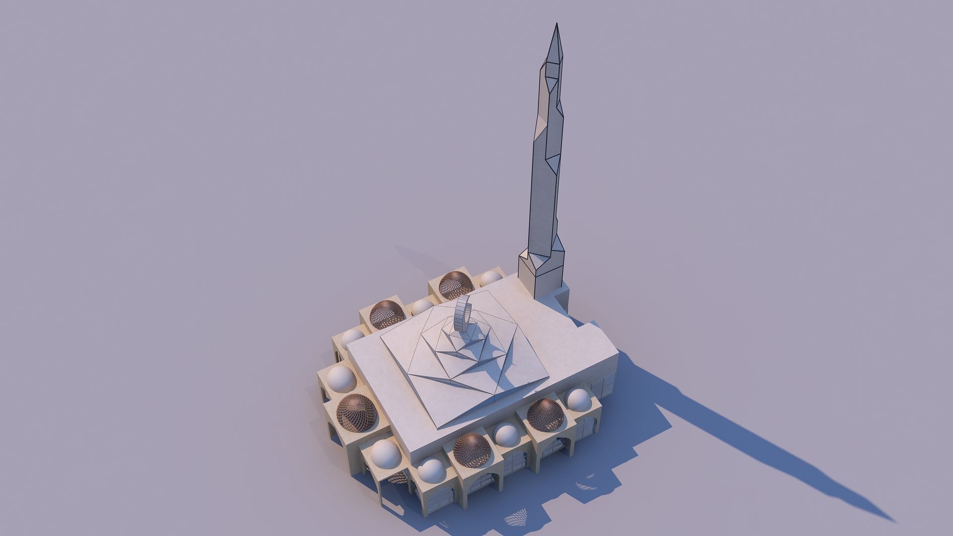 0174 - Mosque Building 3D Model - TurboSquid 2240566